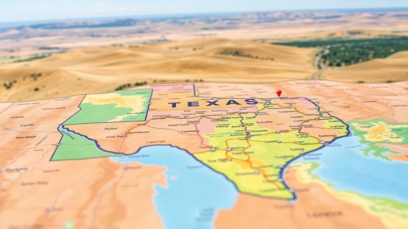 Explore Texas: A Detailed Map Showing Cities and Their Locations