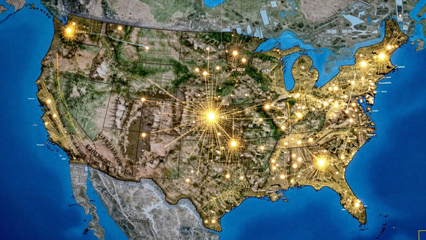 Interactive Map with Cities of USA: Explore Major US Destinations