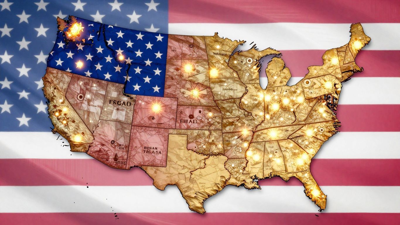 Interactive Map with Cities of USA: Explore Major US Destinations